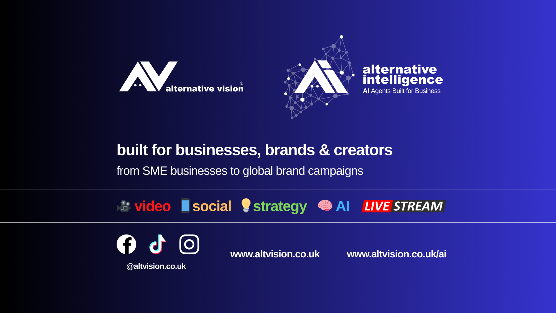 alternative vision | Creative Agency for Video Production & Social ...